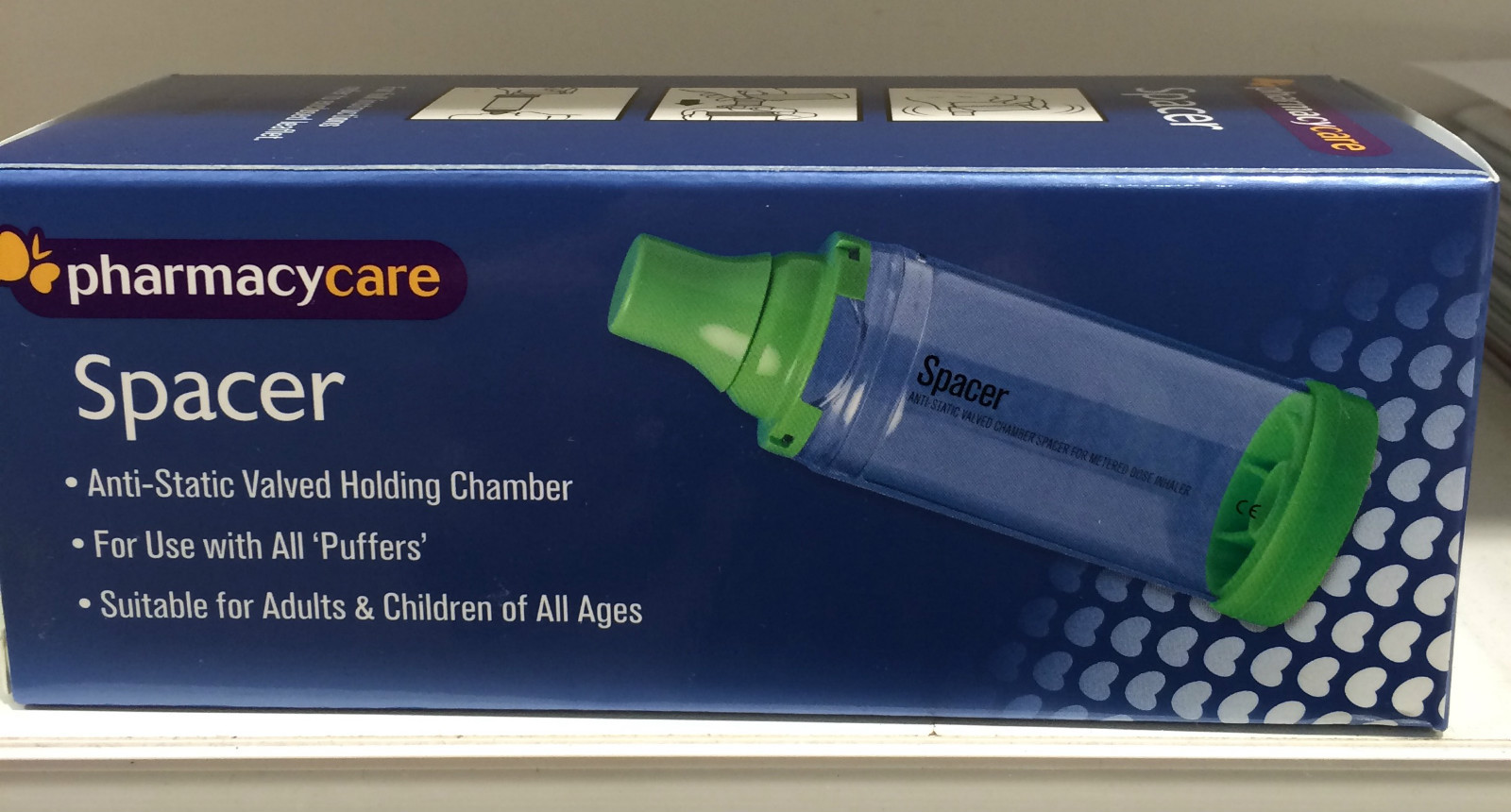 PHARMACY CARE SPACER asthma /COPD - for ADULTS / CHILDREN fits ALL ...