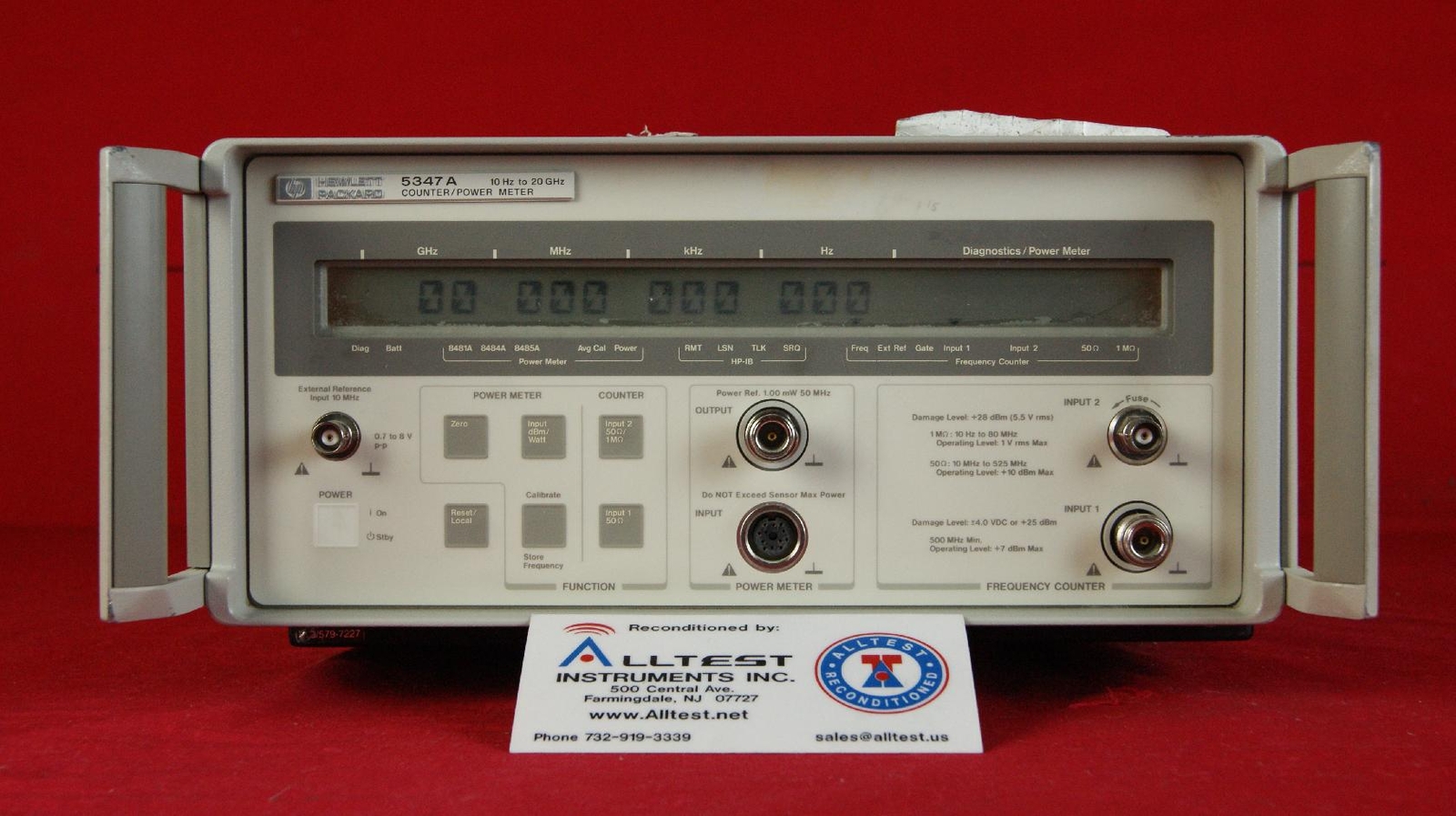 HP/Agilent/Keysight 5347A -011 3009A01623 Microwave Counter/Power Meter ...