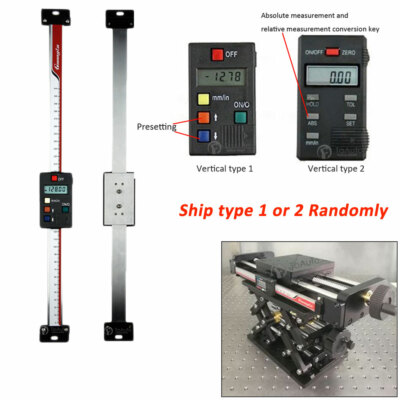 LCD Display Linear Scale Vertical Digital Readout 100~600mm Milling ...