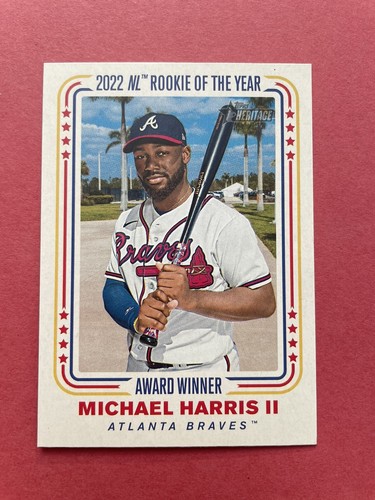 2023 Michael Harris Topps Heritage Rookie of the Year Atlanta Braves | eBay