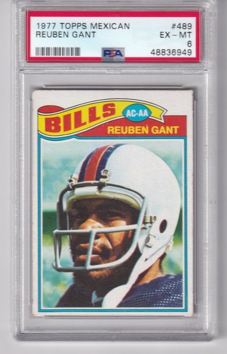 1977 Topps Mexican # 489 REUBEN GANT Bills Oklahoma State PSA 6 | eBay