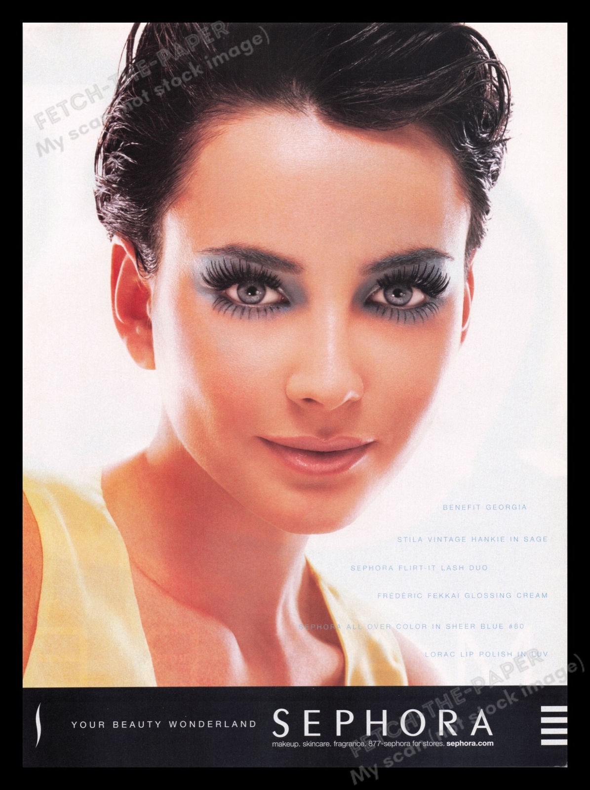 Sephora 2000s Print Advertisement Ad 2004 Cosmetics Beautiful Eyes | eBay