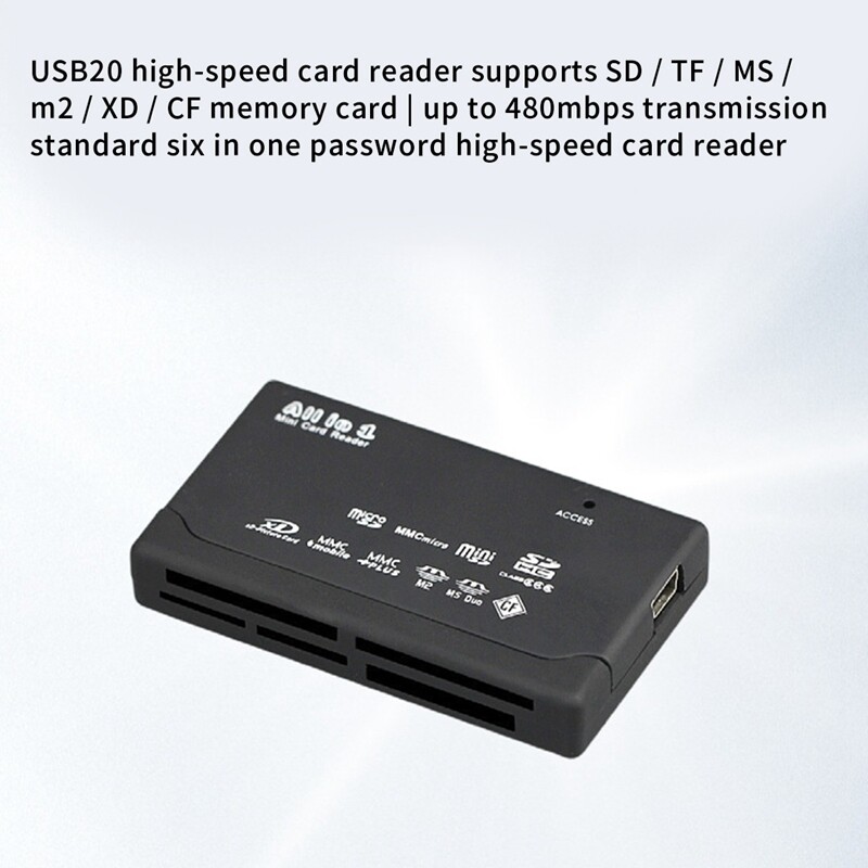 Card Reader USB2.0 Memory Card Reader Fast Data Transmission in ...