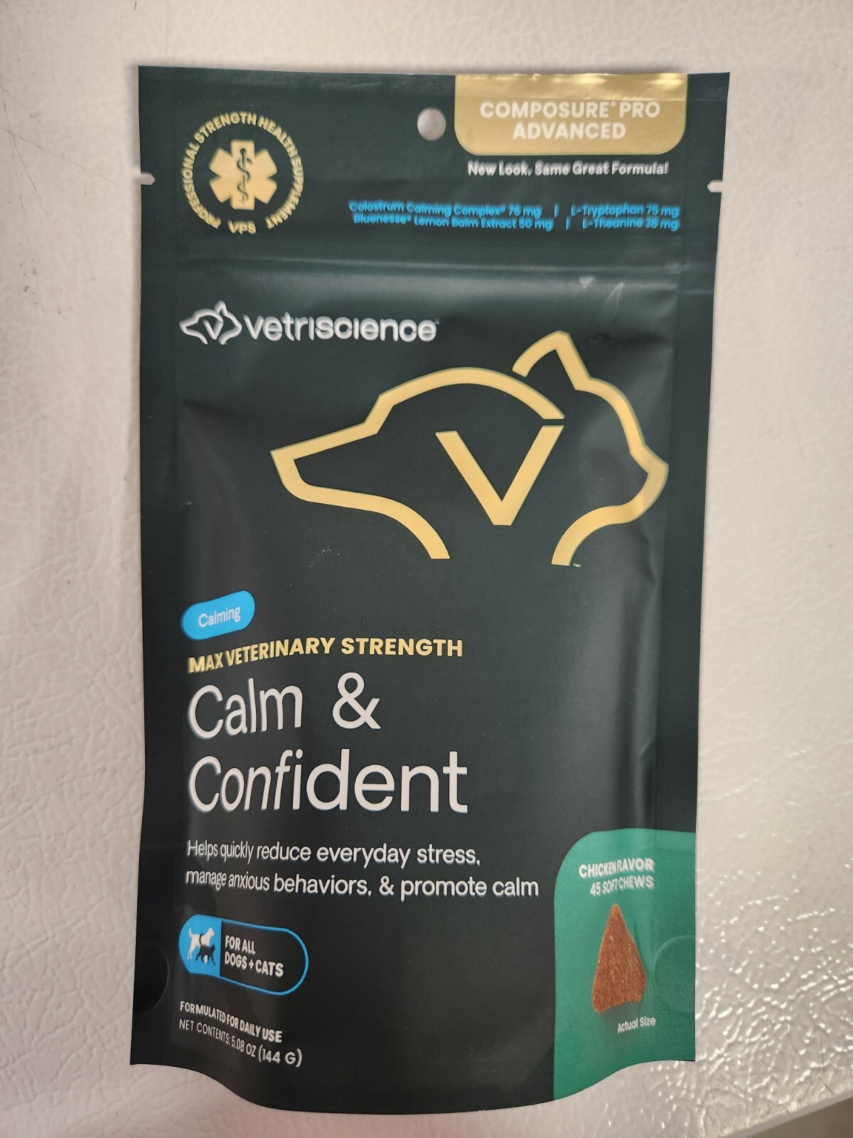 Calm & Confident Composure Pro Advanced for Dogs & Cats all Sizes 45ct ...