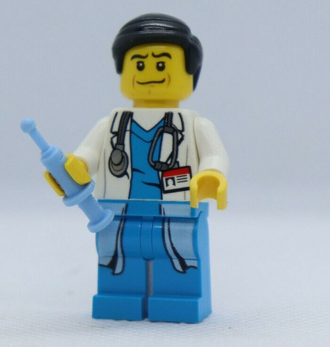 Doctor Long Lab Coat 4429 Dr. Hospital City LEGO® Minifigure Mini ...