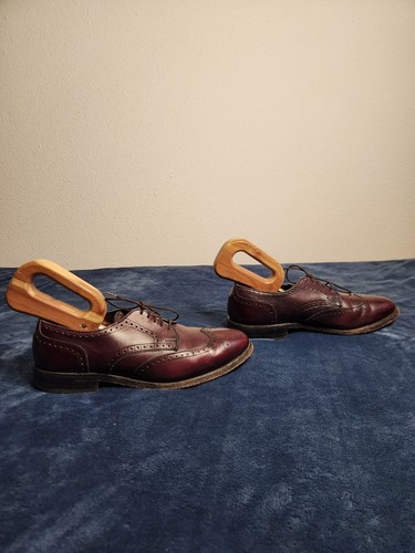 Allen Edmonds Concord Wingtip Dress Shoes Mens Size 8E Burgundy Red ...