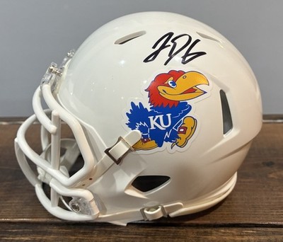 Jalon Daniels Custom Kansas Jayhawks Signed Riddell Mini Helmet COA ...