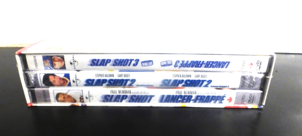 2008 NHL 25th Anniversary Edition SLAP SHOT Dvd 1 2 3 Box Set Hat Trick ...