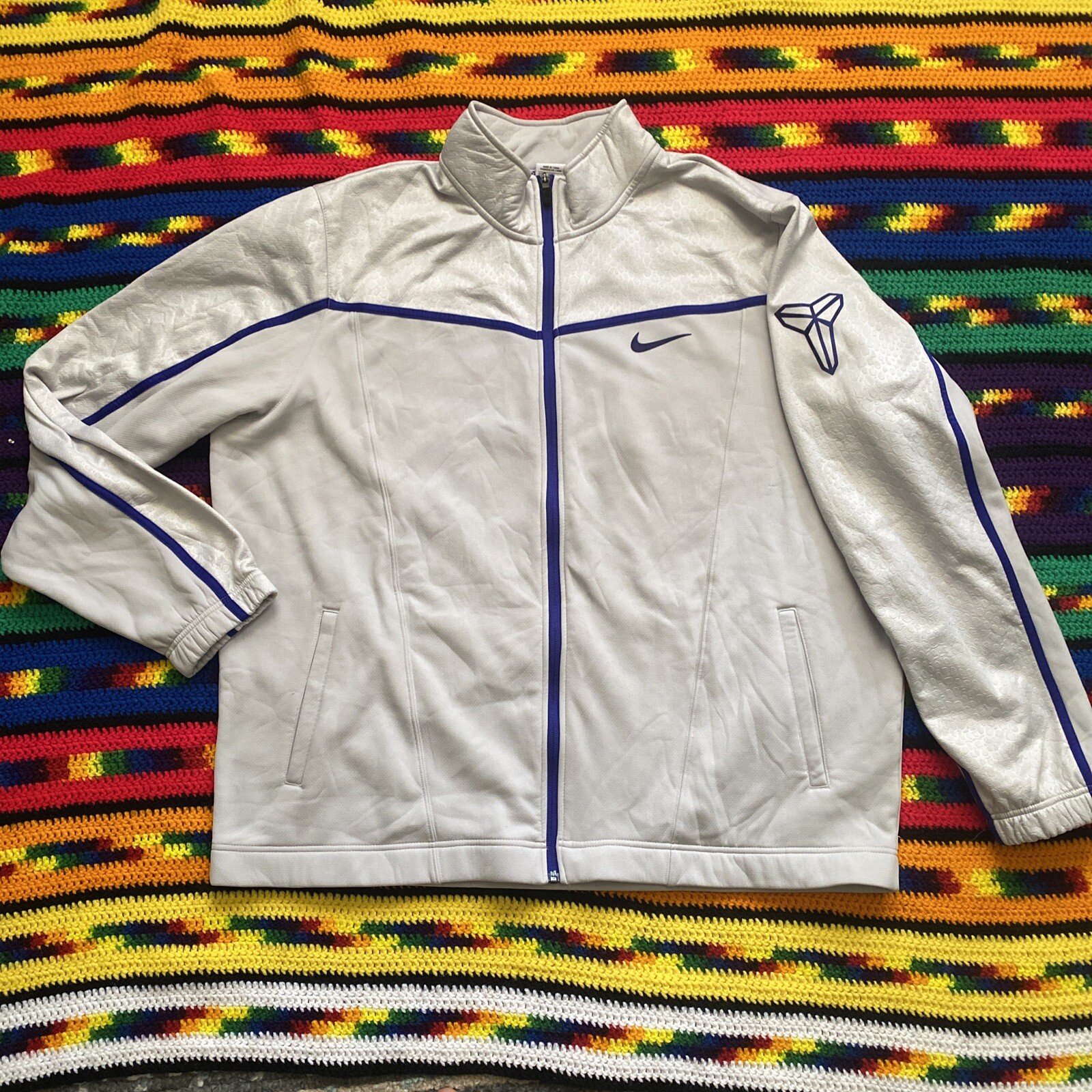 Nike Kobe Bryant Grey Blue Mamba Track Jacket 3XL - Gem