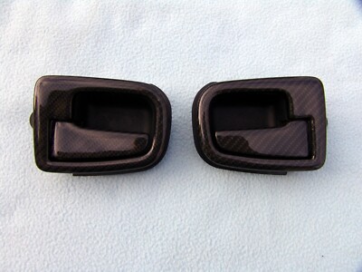 BMW E36 M3 COUPE REAL CARBON INSIDE DOOR HANDLES WITH FRAMES, NEW ...