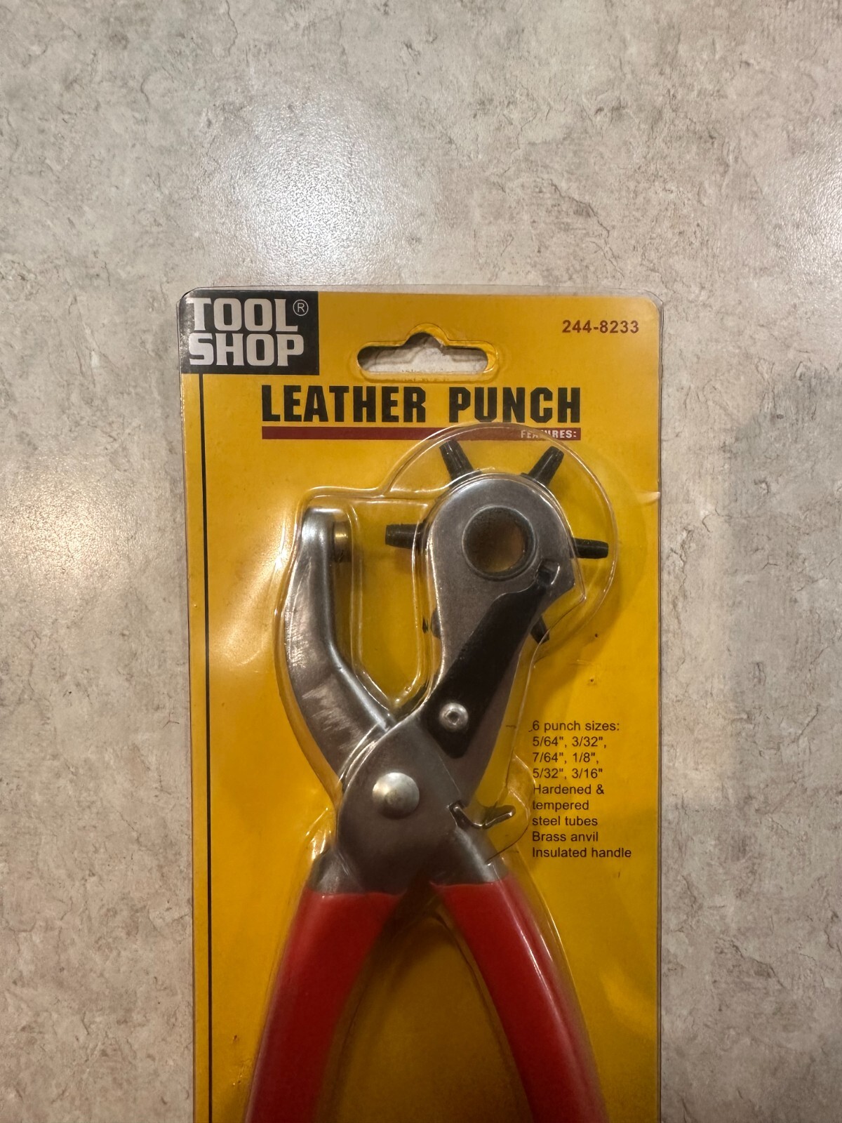 TOOL SHOP ROTATING LEATHER PUNCH 6 HOLE SIZES | eBay
