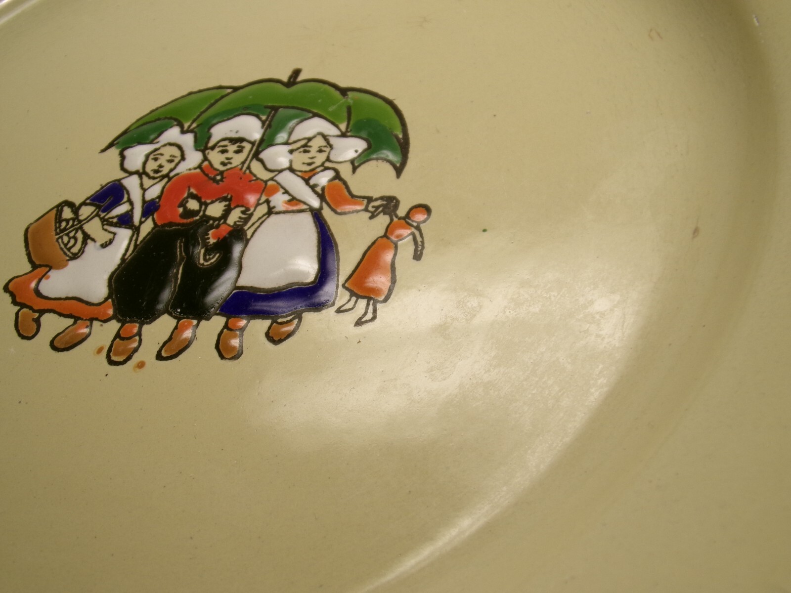Vintage Shabby/Chippy Child's Enamel Plate Made In Czechoslovakia | eBay