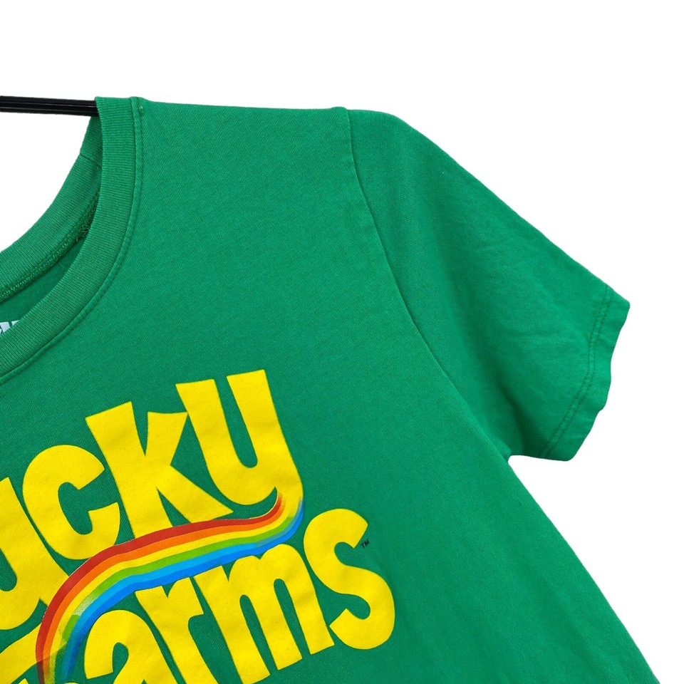 Green Lucky Charms Juniors T-Shirt Tee Shirt Size 11-13 Short Sleeve St ...