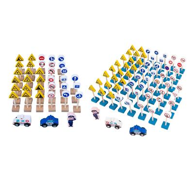 Wooden Street Signs Playset Teaching Aids Learning Resources Traffic ...