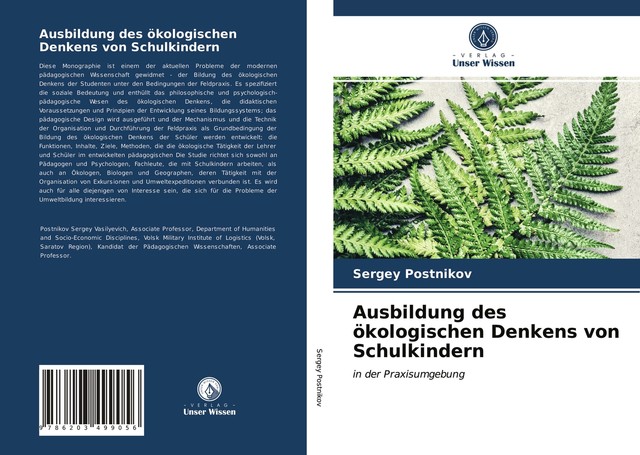 Ausbildung des Ökologischen Denkens von Schulkindern von Sergey ...