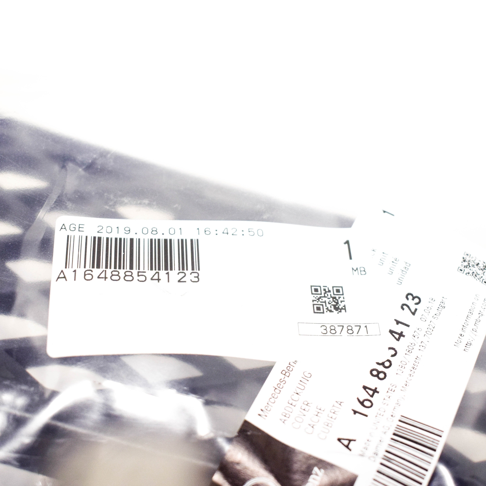 MB M W164 Front Bumper Lower Grille A1648854123 NEW GENUINE | eBay UK