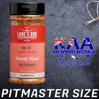LANES BBQ RUBS SWEET HEAT BBQ RUB 340GRAMS PITMASTER SIZE | eBay Australia