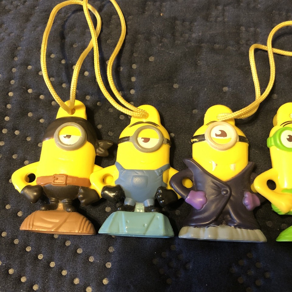 5 Despicable Me Minion Hanging Toy General Mills Cereal Ornaments Lot ...