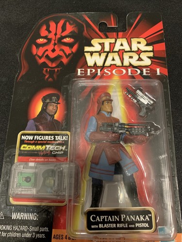 NEW 1999 HASBRO STAR WARS EPISODE I 1 3.75 IN CAPTAIN PANAKA ACTION ...