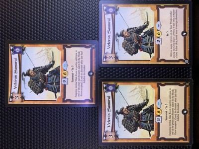 3x Veteran Samurai | Follower Rare |Legend of the Five Rings L5R Dark ...
