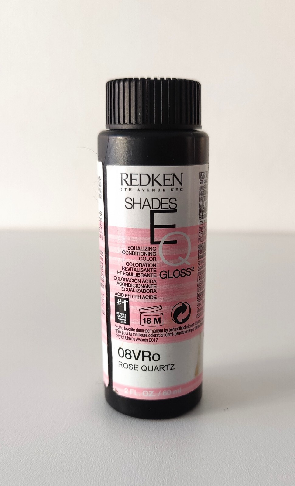 Redken Shades EQ 08VRo Rose Quartz Conditioning Color Gloss 2oz BEST ...