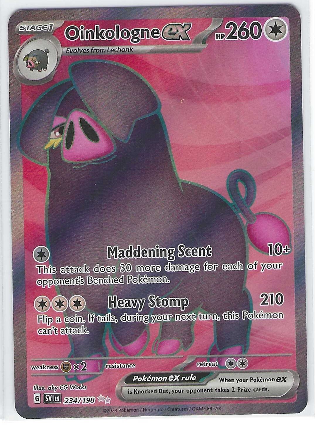 Oinkologne ex (Ultra Rare) 234/195 Pokémon Scarlet & Violet Base | eBay