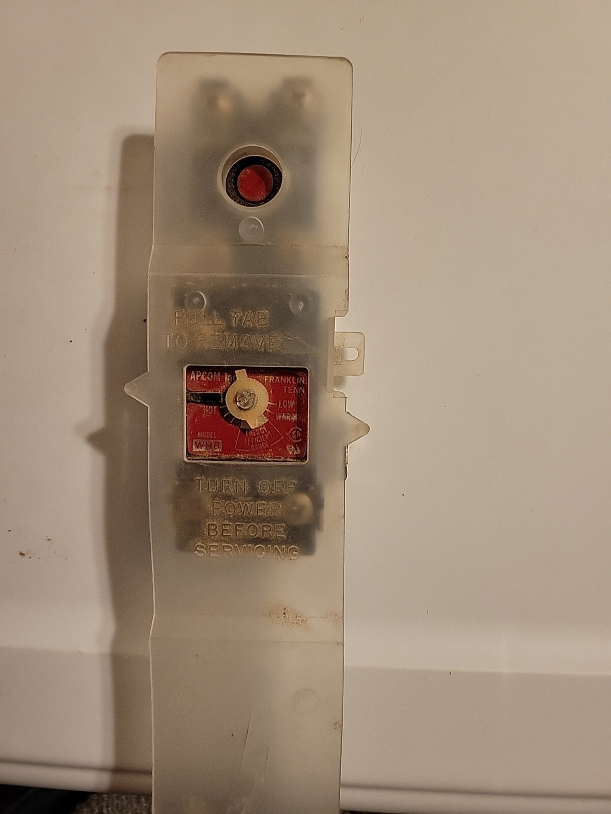 Apcom WH8 Water Heater Thermostat NOS? Mod No. WL-4 | eBay