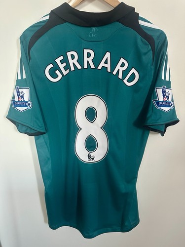 Liverpool FC 2008/2009 Third Shirt Gerrard 8 Size Medium Adidas LFC Kit ...