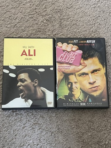 Ali Director’s Cut DVD + Fight Club DVD Lot Will Smith Brad Pitt ...