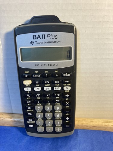 Texas Instruments BA-II Plus Calculator Advanced Business Analyst 2018 ...