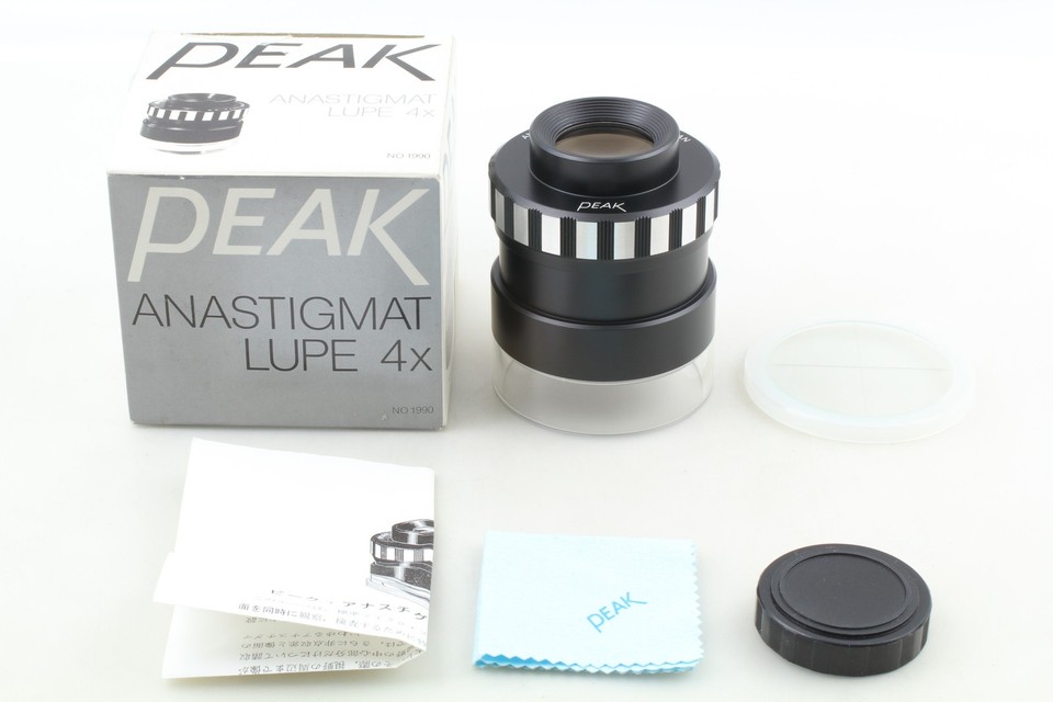 🎦VIDEO👀[ MINT ] Peak Anastigmat Lupe Loupe 4x 4 x Magnifier From JAPANす ...