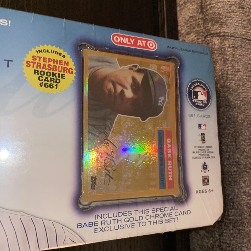 Topps Baseball Cards 2010 Complete Set (Factory Sealed) BABE RUTH GOLD ...