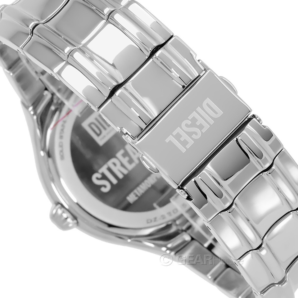 DIESEL Metamorph Streamline Mens Watch, Chrome Silver Stainless Steel ...