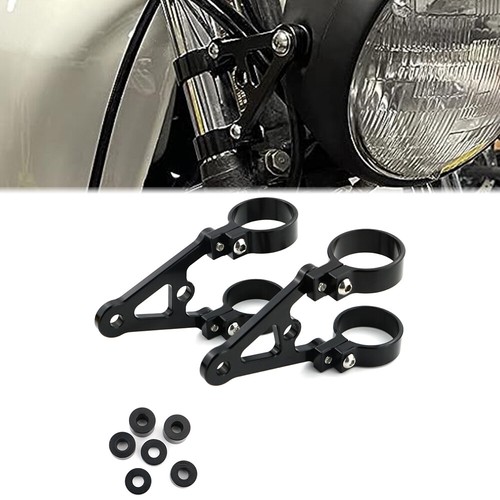 55mm Motorbike Headlamp Bracket Parts Front Fork Headlight Mount Holder ...