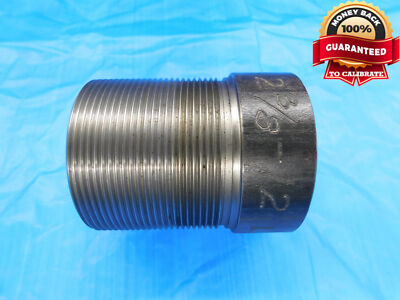 SHOP MADE 2 3/8 12 LEFT HAND THREAD PLUG GAGE 2.375 L.H. INSPECTION ...