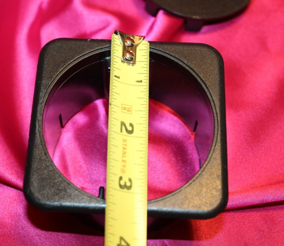 Computer Desk 3" Hole Insert Plastic 2 Pc Grommet Wires Cords Organizer ...