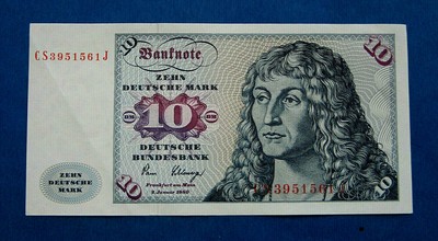 10 DM , Schein-Nr. CS 3951561 J , 2. Januar 1980 , Fast bankfrisch ! | eBay