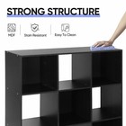 9-Cube Storage Cabinet Wood Shelf Cubical Cube Chipboard Home Organizer ...