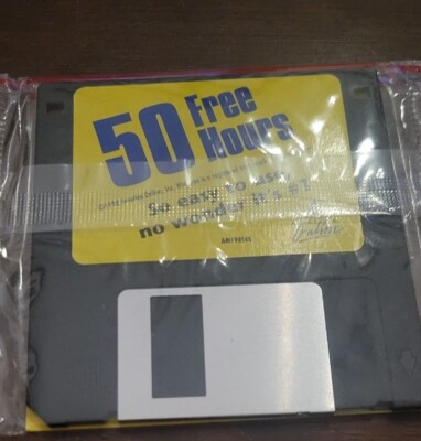 American Online AOL 50 Free Hours - Hard Disk New in Plastic | eBay