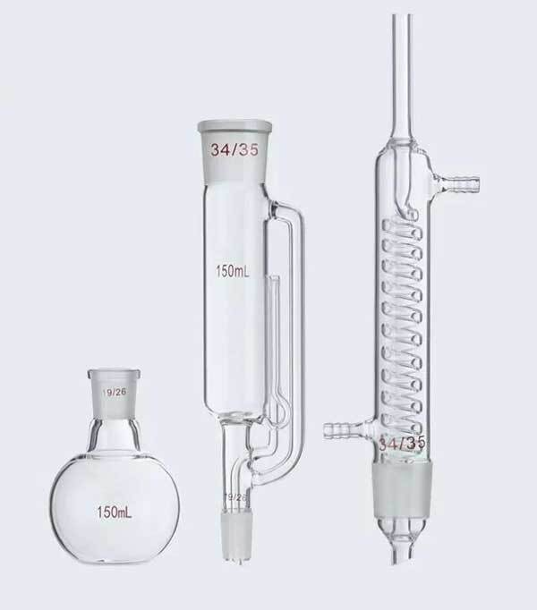 60ml - 1000ml Soxhlet Extractor Extraction Laboratory Flask Condenser ...