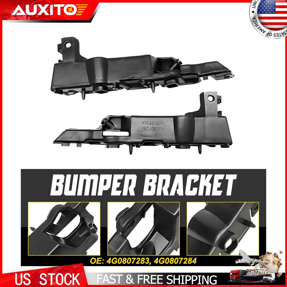 Set of 2 Fit Audi S6 A6 2012-2018 Front Bumper Retainer Bracket Left ...