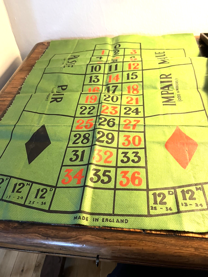 VINTAGE BOXED ROULETTE SET WITH TURNED WOODEN WHEEL. | eBay UK