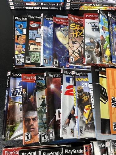 Lot Of 43 PS2 Empty Cases & Extra Manuals & Artwork, Capcom vs SNK ...