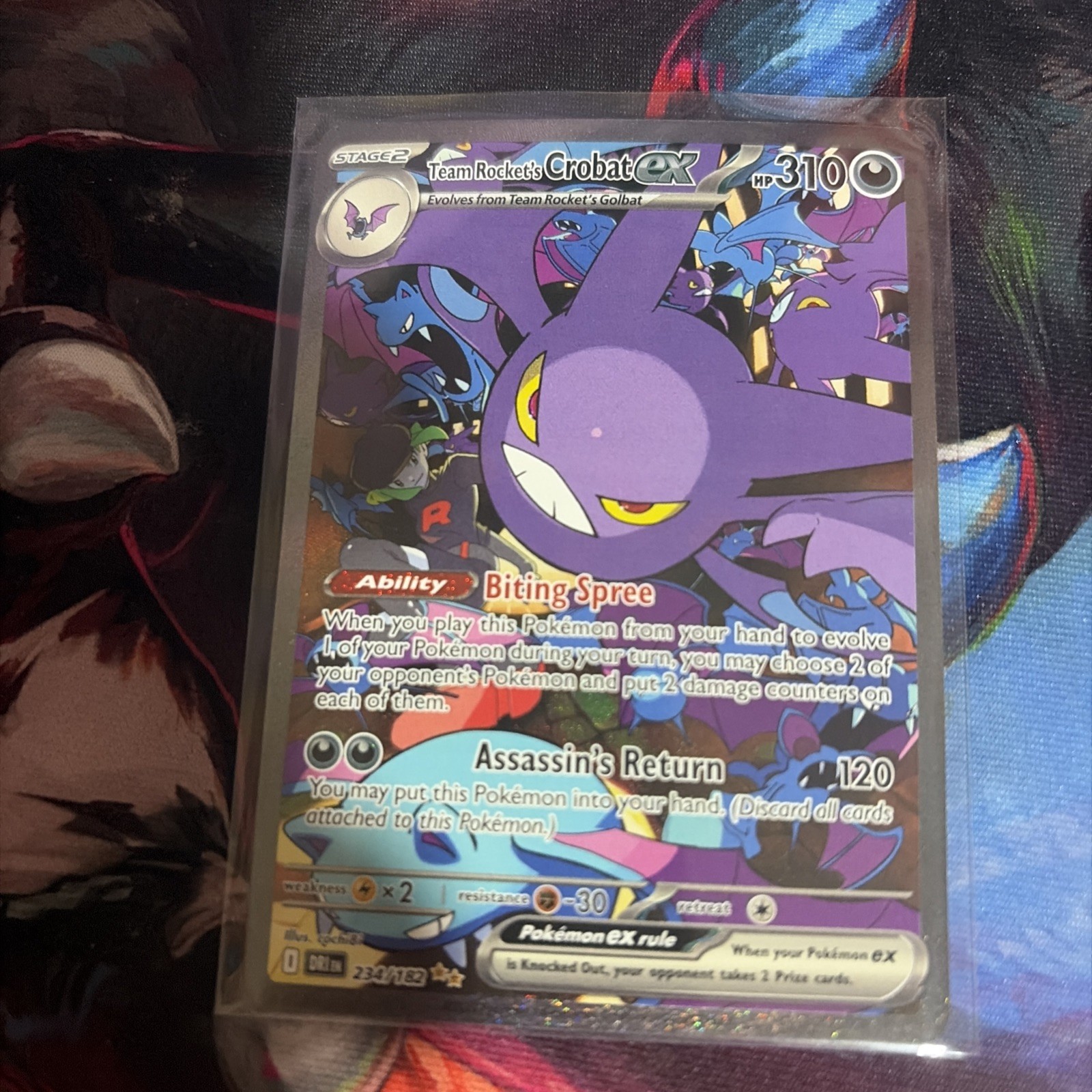 Team Rocket's Crobat ex 2025 Scarlet & Violet: Destined Rivals #234/182 ...