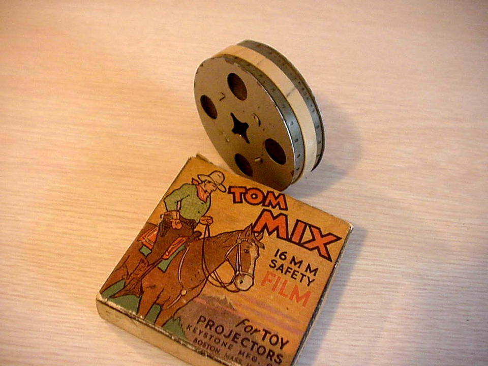 VINTAGE 1920'S TOM MIX IN THE HASTY EXIT 16 MM SAFETY FILM IN ORIGINAL ...