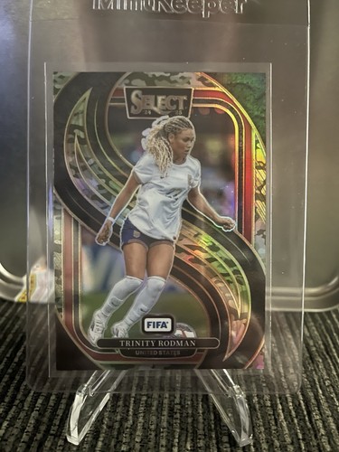 Trinity Rodman 2024-25 Panini Select Mezzanine Prizm 008/135 USA FIFA ...