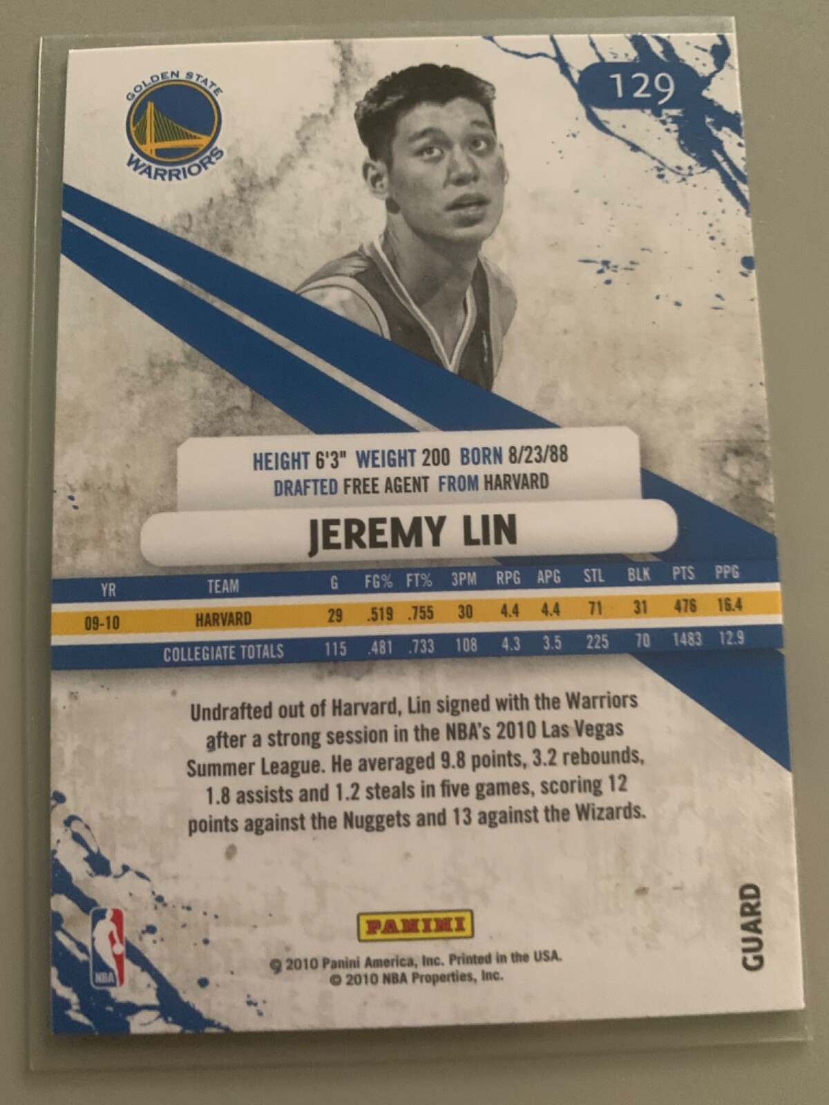 2010-11 Panini Rookies & Stars Longevity Jeremy Lin #129 Rookie Card-RC ...