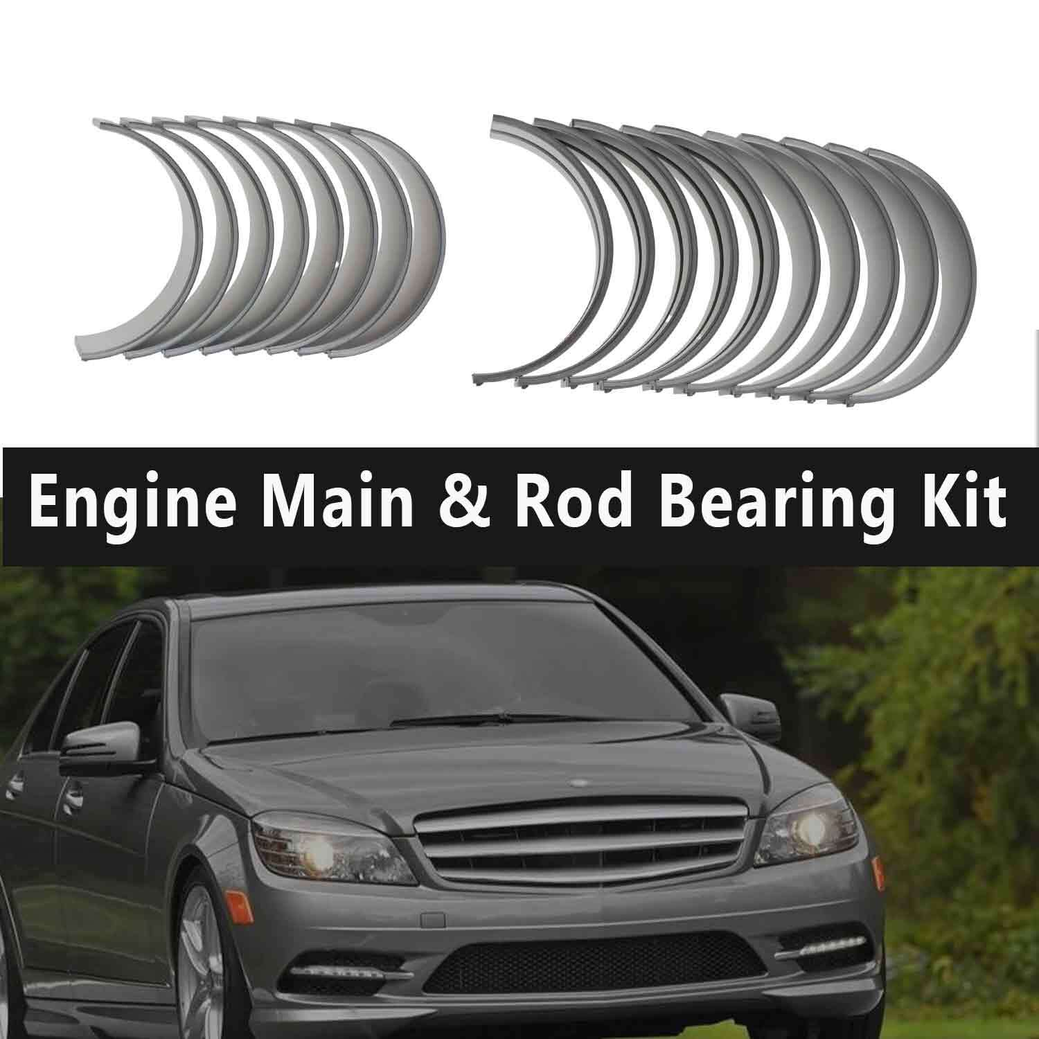 Engine Crankshaft Main & Connecting Rod Bearing Kit for Benz E200 E250 ...