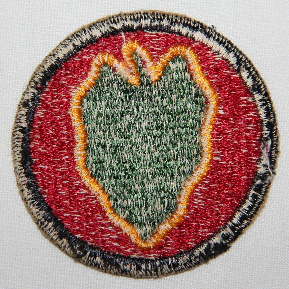 ORIGINAL WWII 24TH INFANTRY DIVISION PATCH, NICE WHITE BACK | eBay