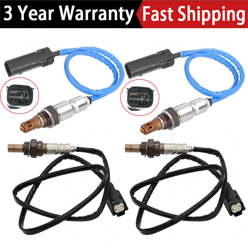4PCS Upstream+Downstream Oxygen Sensor For 2011-2014 Ford Mustang F-150 ...